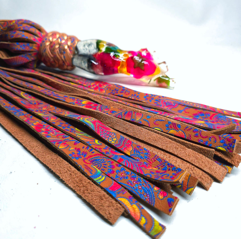 Finger Floggers and Ball Handle Leather BDSM Floggers – Firebird Leather