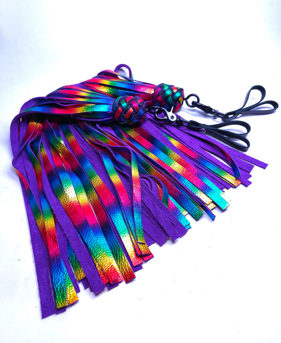 Finger Floggers and Ball Handle Leather BDSM Floggers – Firebird Leather