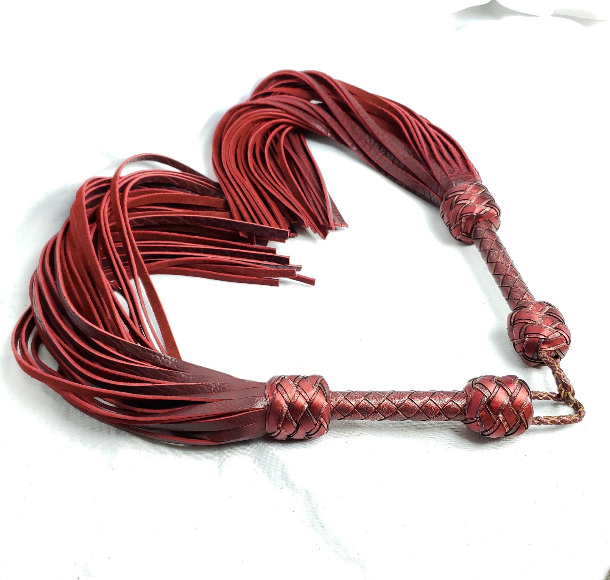 Black Cherry Bison Floggers – Firebird Leather