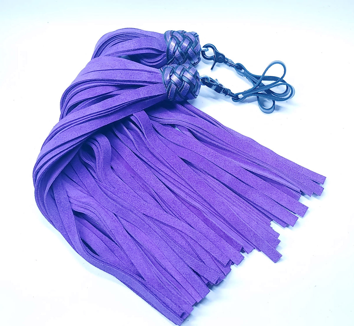 Purple Suede Finger Floggers- In Stock – Firebird Leather