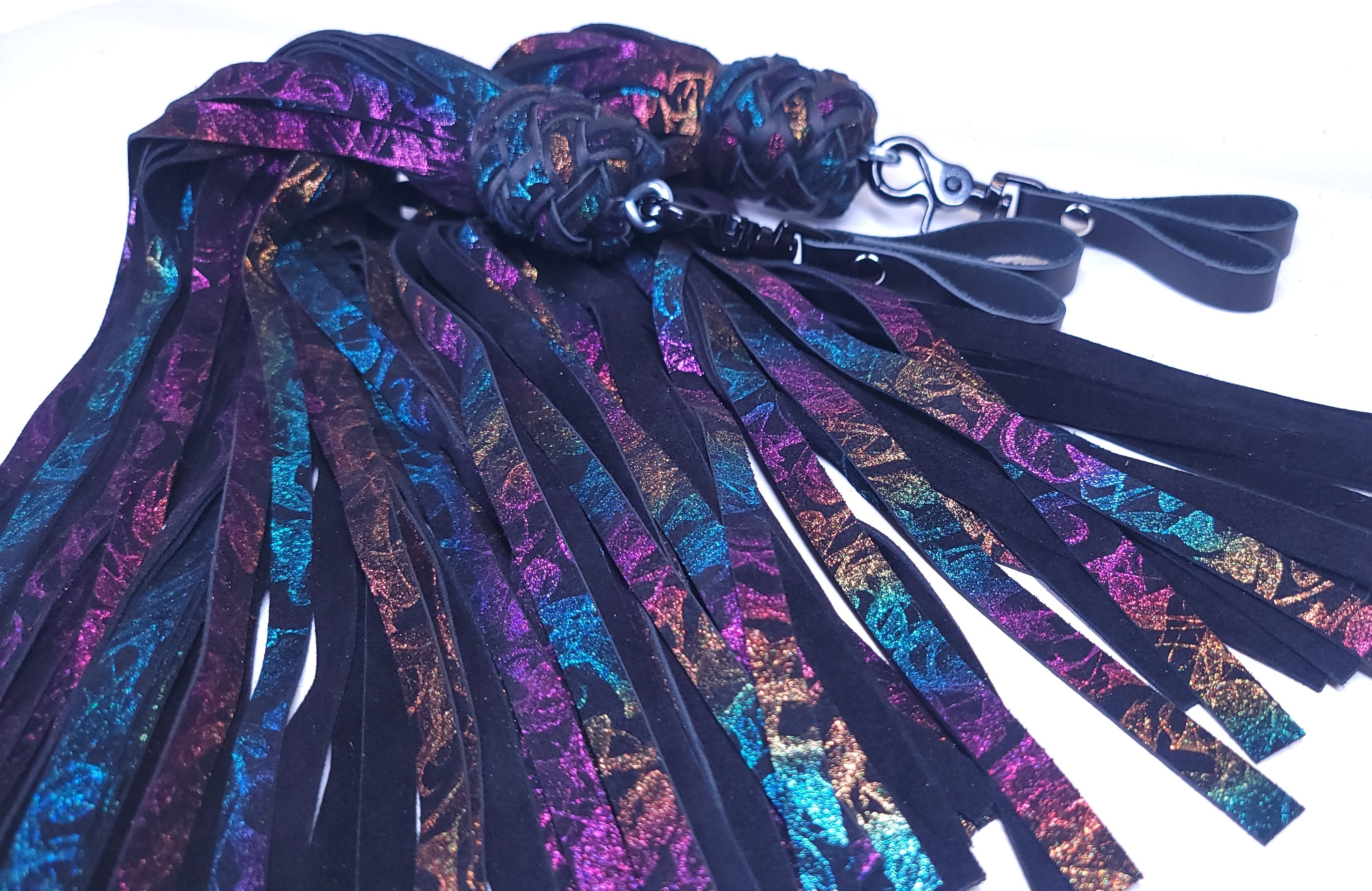 Finger Floggers and Ball Handle Leather BDSM Floggers – Firebird Leather